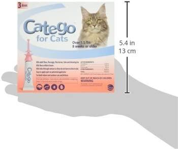 Catego Fast-Acting Flea and Tick Treatment for Cats | Kills Fleas in 6 ...