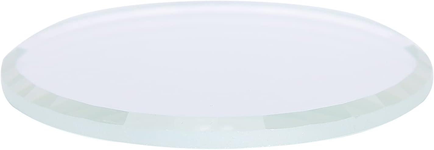 Luroze Mirror Round Glass Nail Art Palette - Small Empty Manicure ...