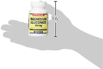 Optimum Magnesium Gluconate Tablets 250mg - 100 Count | Essential ...