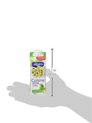 Alpro Soya Cooking Cream 250ml - Vegan Lactose-Free Gluten-Free UHT ...