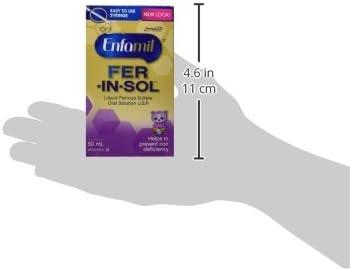 Enfamil FER-IN-SOL Liquid Ferrous Sulfate Oral Solution U.S.P. 50mL ...