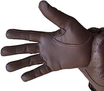 Men's All Leather Horse Riding Gloves - 100% Real Leather - Premium ...