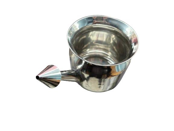 Buy 304 Grade Stainless Steel Ayurvedic Jal Neti Pot | Sinus Congestion ...