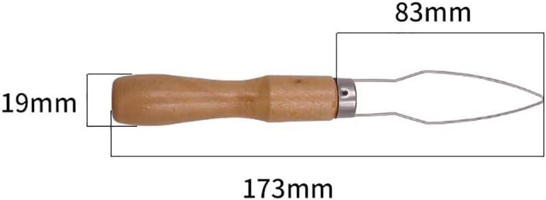 Wooden Handle Button Hooks Set - 3 Pc Wire Loop Pull Through Aids for ...