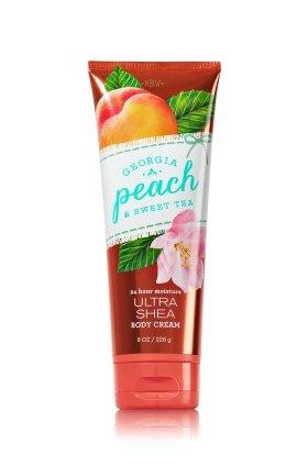 Georgia Peach & Sweet Tea Deluxe Bath & Body Works Set: Lotion, Cream ...