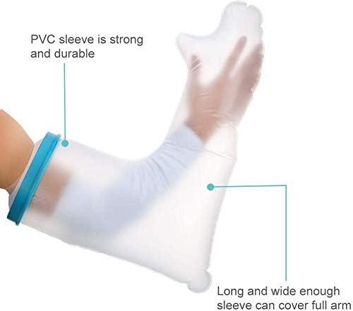 Adult Waterproof Arm Cast Cover - 62cm Transparent Shower Sleeve for ...