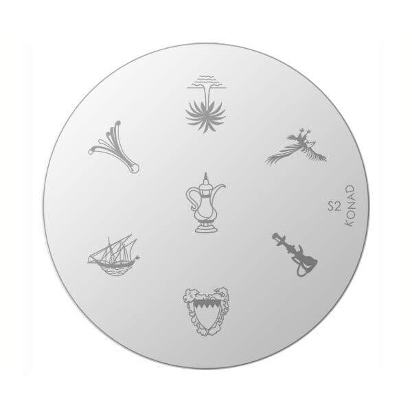 Buy Konad Stencil Stamping S02 - Perfect Nail Art Stencil for Flawless ...