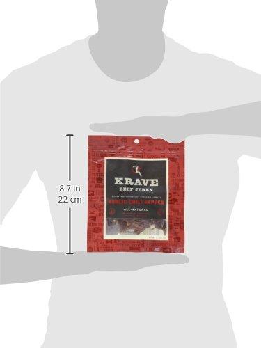 KRAVE Beef Jerky - Garlic Chili Pepper, 2.7 oz | Gourmet Protein Snack ...