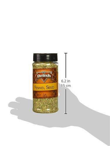 Its Delish Fennel Seeds - All Natural Medium Jar 7 oz (1 Pack) | Buy ...