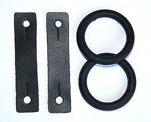 Amidale Peacock Rubber 1 Pair Rings & Leather Tabs For Safety Stirrup ...