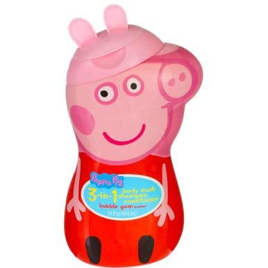 Peppa Pig 3-in-1 Bubble Gum Scented Gift Set - Body Wash, Shampoo ...