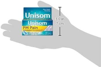 Unisom PM Pain Nighttime Sleep-Aid with Acetaminophen & Diphenhydramine ...