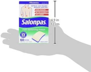 Salonpas Pain Relieving Patches 60 Count - Pack of 2 for Targeted ...