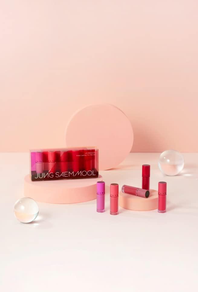 Jung Saem Mool Lip-Pression Water Lasting Tint Mini Kit Set - 5 Color Trial Set | Buy Now with ...