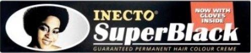 INECTO Super Black Permanent Hair Color Cream 28ml - Long-Lasting ...