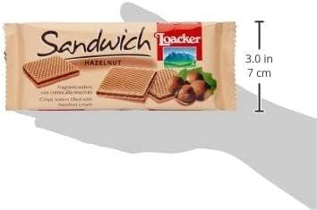 Loacker Sandwich Hazelnut Milk Chocolate Vanilla Flavored Waffles Test ...