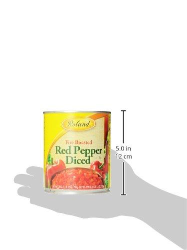 Roland Fire Roasted Diced Red Peppers 28oz Cans - Pack of 4 | Buy Now ...