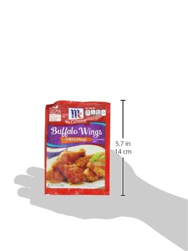 McCormick Original Buffalo Wing Seasoning Mix 1.6 oz (Pack of 12 ...