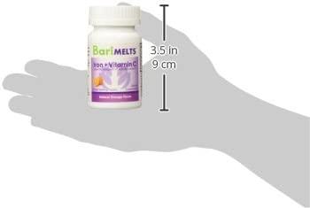 BariMelts Iron with Vitamin C - Dissolvable Bariatric Vitamins for WLS ...