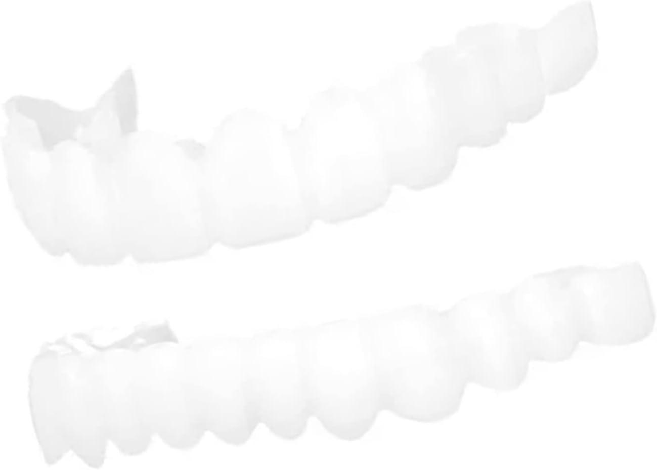 Buy Upper & Lower Jaw Temporary Whitening Denture Sets | Non-Retaining ...