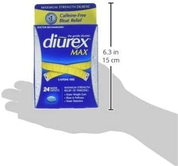 Diurex Max Water Caplets - 24 CT | Fast-Acting Water Pills for Bloating ...