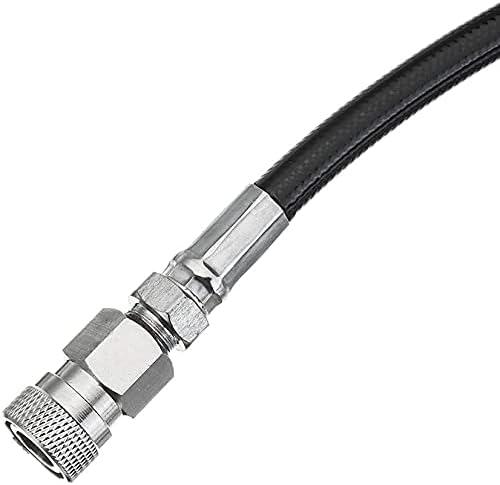 HPDMC PCP Charging Adaptor | 36 Black Hose | SCBA Connector | 1/8 Male ...