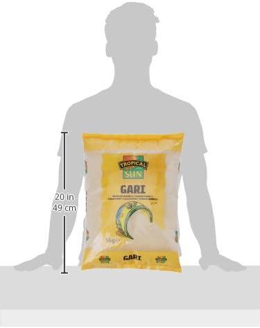 Tropical Sun Gari White 5 kg - Premium Quality Cassava Flour for ...