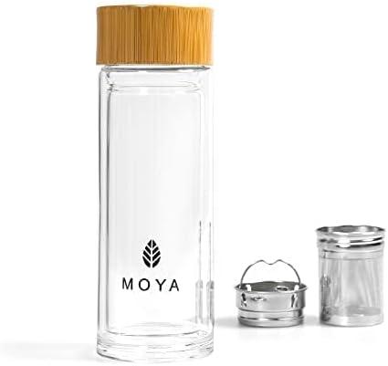 Organic Moya Matcha to Go! Set | 24 x 1.5g Matcha to Go Sticks + Glass ...