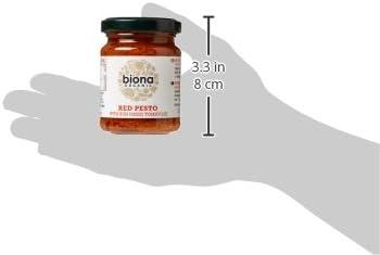 Biona Organic Red Pesto 120g - Sun-dried Tomato Flavor | Buy Online ...