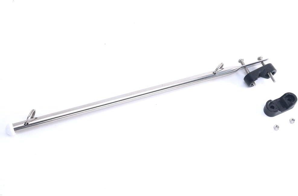 2Pcs Adjustable Stainless Steel Rail Mount Boat Pulpit Staff (2/3" - 1 ...