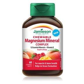 Jamieson Chewable Magnesium Mineral Complex 60 Tablets - Natural Daily ...