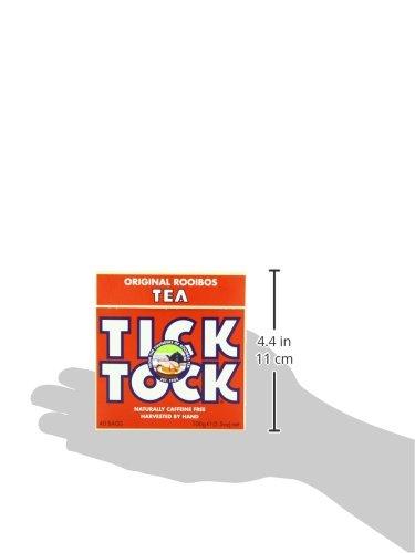 Tick Tock Teas Organic Original Rooibos Tea Bags - 40 Count (Pack of 1 ...