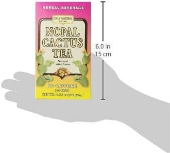 Only Natural Nopal Cactus Tea - 20 Count Nutritional Supplement | Boost ...