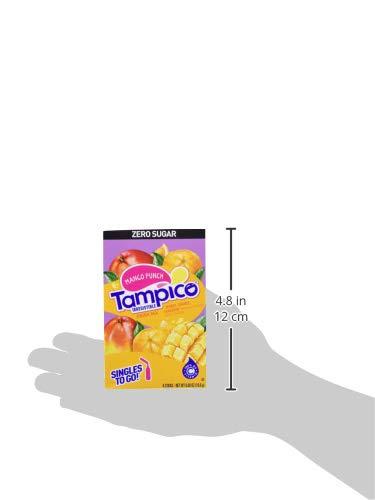 Tampico Singles To Go Drink Mix Packets Mango Punch Zero Sugar Low ...