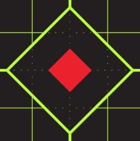 Splatterburst Targets 12x12 - 50 Pack Bright Fluorescent Yellow Self ...