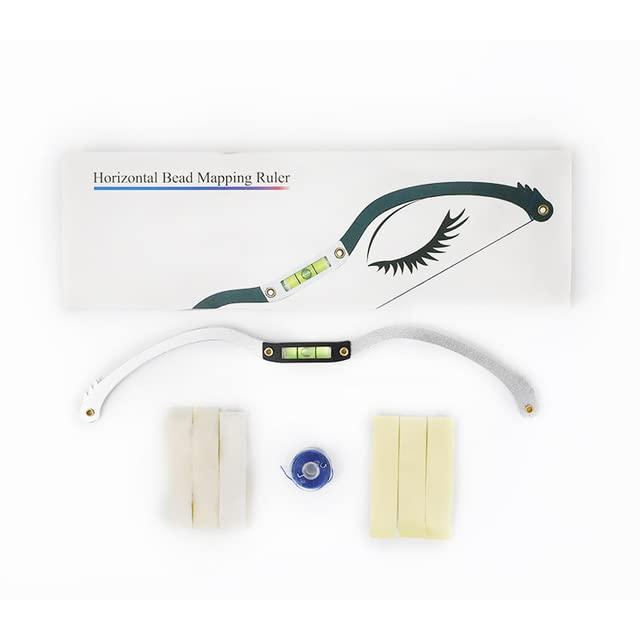 Microblading Bow and Arrow Line Ruler Black - Precise Brow Mapping Tool ...