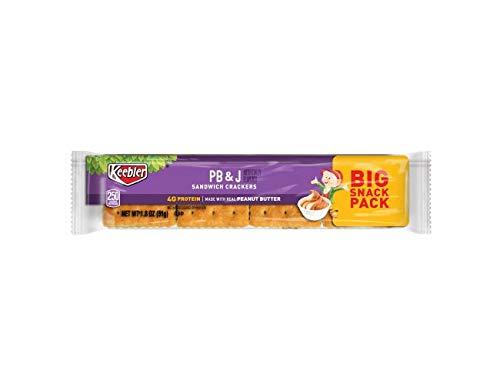 Keebler PB & J Sandwich Crackers 1.8 oz 12 Count Pack - Peanut Butter ...