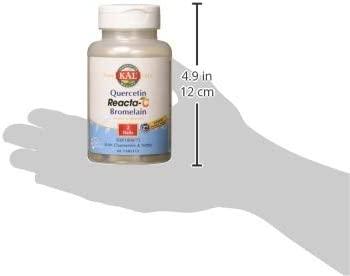 Kal Quercetin Reacta-c Bromelain Tablets - 60 Count | Powerful Immune ...