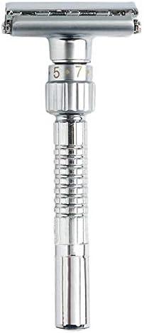 Seasio Classic Double-Edged Razor - T-Shaped 9-Speed 5 Blades with ...
