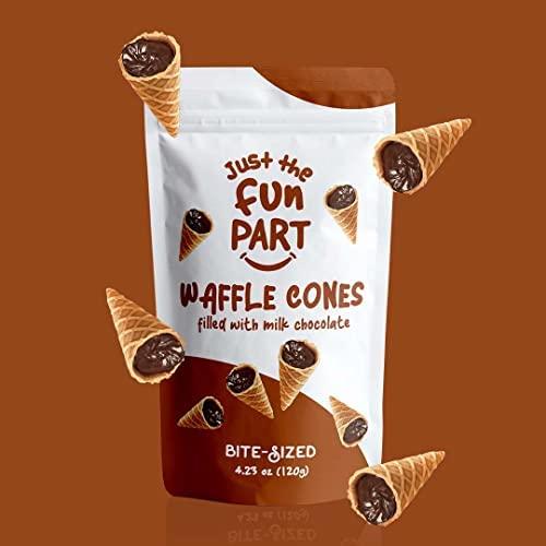 Just The Fun Part - Bite-Size Crispy Mini Waffle Cones - Filled With ...