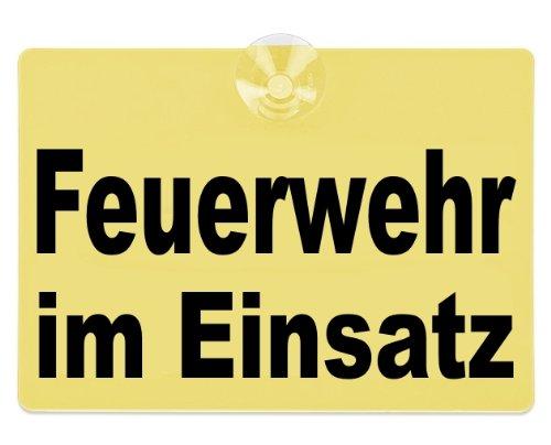 PACO Deutschland eK Warning Sign - Fire Brigade in Action 20x15cm ...