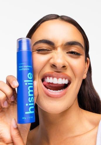 Hismile Blue Raspberry Fluoride Toothpaste | Flavored Toothpaste for ...