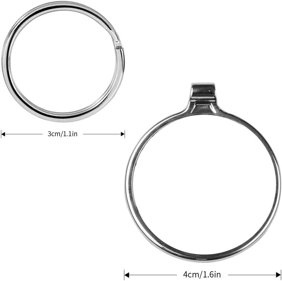 O BOSSTOP 10PCS Sublimation Blanks Keychains Metal Round Key Rings for ...