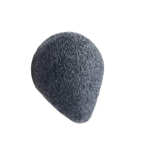 Konjac Sponge for Face - 100% Natural with Activated Bamboo Charcoal - Gentle Exfoliation for ...