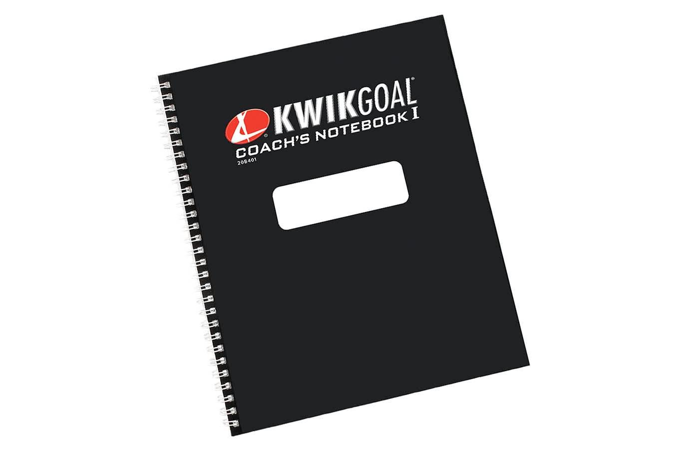 Kwik Goal Coaches' Notebook 8.5 x 10 Black - Premium Tactical Planner ...