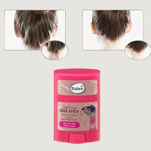 Balea Hair Wax Stick - 25g | Quick Fixation Styling Baby Hair Friendly ...