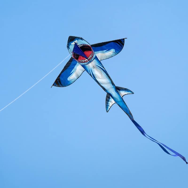 Shark Kite for Kids and Adults - Easy to Fly, 300 FT Kite Line Included ...