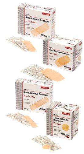 Pro Advantage Fabric Band-Aids 2x4 - Box of 50 - Medical Grade Adhesive ...