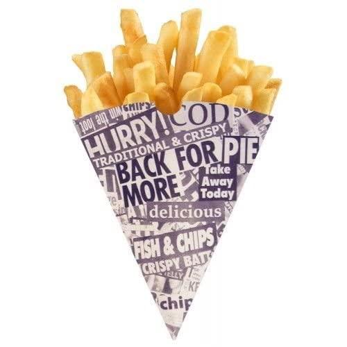 SugarShack | Newsprint Chip Cones | Buy Now with Express International ...