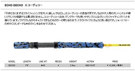 Echo Gecko Kids Fly Rod 7'9 5wt 4pc with Tube - Youth Fishing Rod | Buy ...